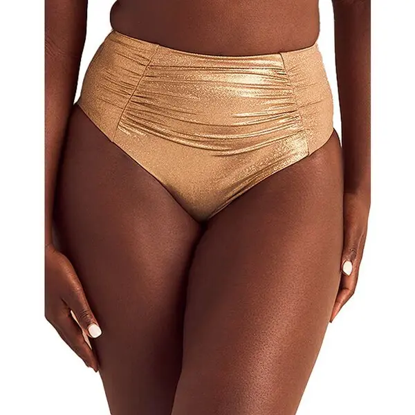ADORE ME Rina High-waist Bikini Bottom - Medium Beige