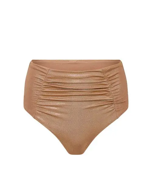 ADORE ME Rina High-waist Bikini Bottom - Medium Beige