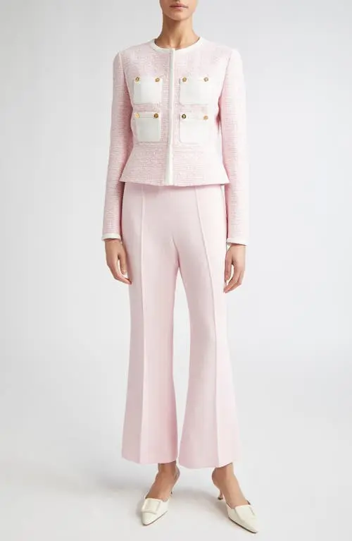 Giambattista Valli Bouclé Tweed Crop Jacket