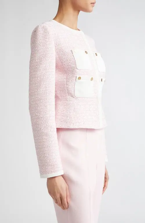 Giambattista Valli Bouclé Tweed Crop Jacket