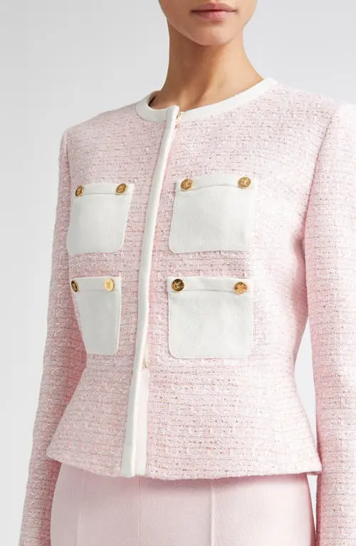 Giambattista Valli Bouclé Tweed Crop Jacket