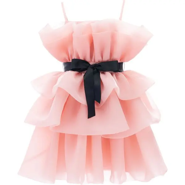 TULLEEN Noella Ruffle Dress - Pink