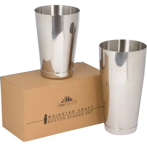 A BAR ABOVE Boston Cocktail Shaker Set - Stainless Steel