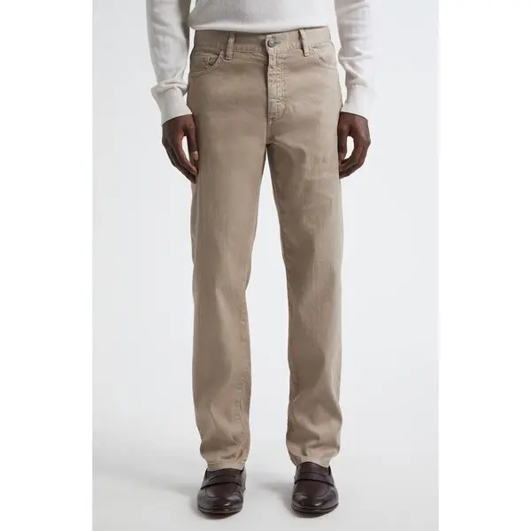Zegna Slim Fit Jeans - Medium Beige