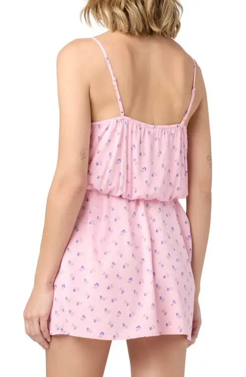 FLORENCE BY MILLS Slip It On Minidress - Candy Pink Floral