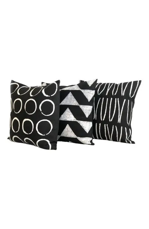 MBARE Sadza Lines Pillow Coverebony 18'