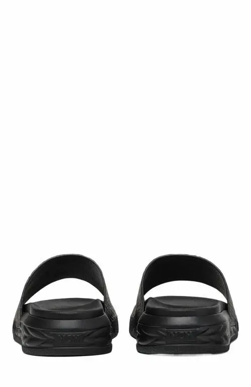 Mcm Visetos Slide Sandals - Black