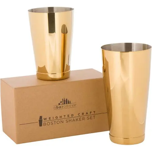 A BAR ABOVE Boston Cocktail Shaker Set - Gold