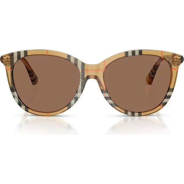 Burberry 55mm Phantos Sunglasses - Dark Brown