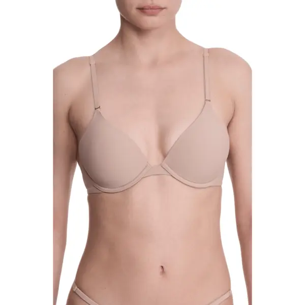 Natori Verge Convertible Plunge T-shirt Bra - Cafe