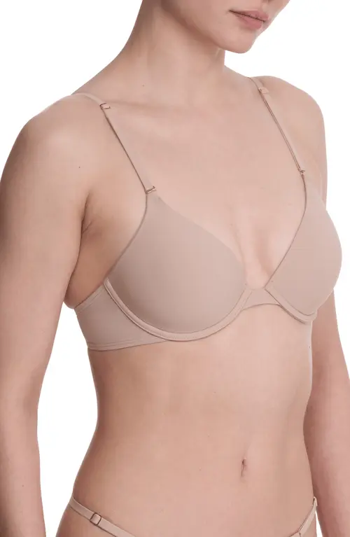 Natori Verge Convertible Plunge T-shirt Bra - Cafe