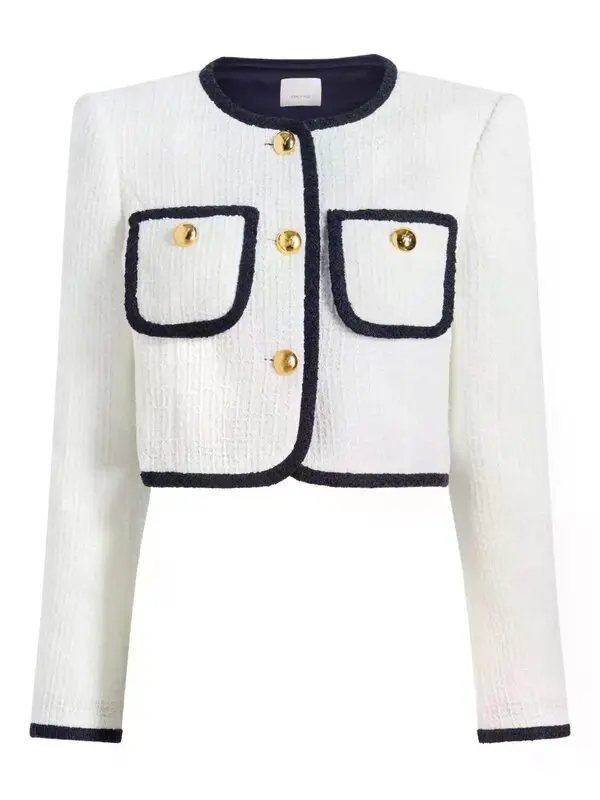 Cinq À Sept Auden Cropped Jacket - White
