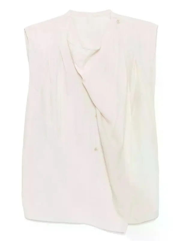 LESS Sleeveless Silk Blouse