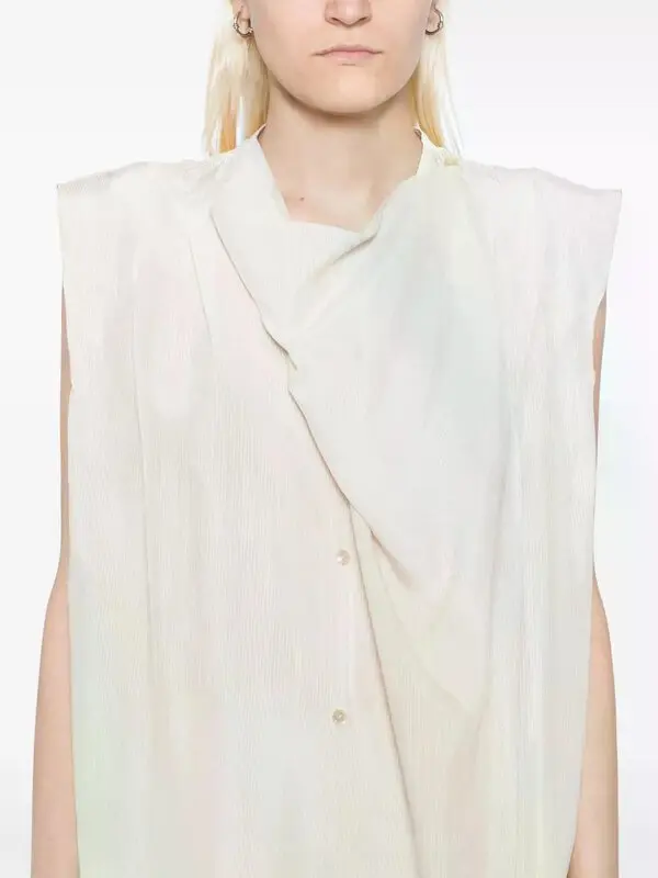 LESS Sleeveless Silk Blouse