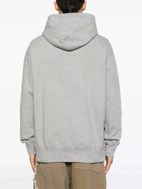 Comme Des Garçons Logo-print Hoodie - Grey