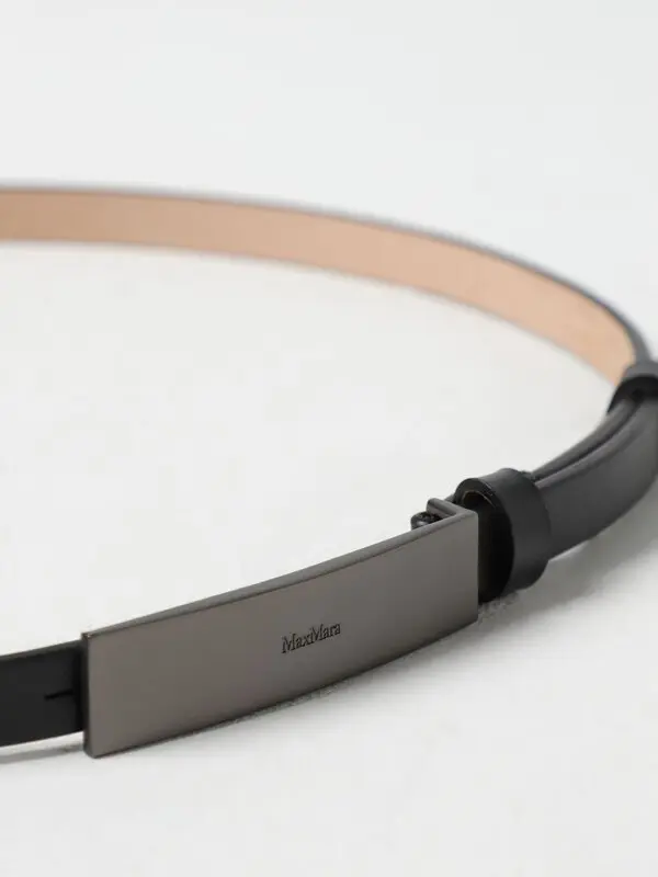 Max Mara Leather Belt - Black