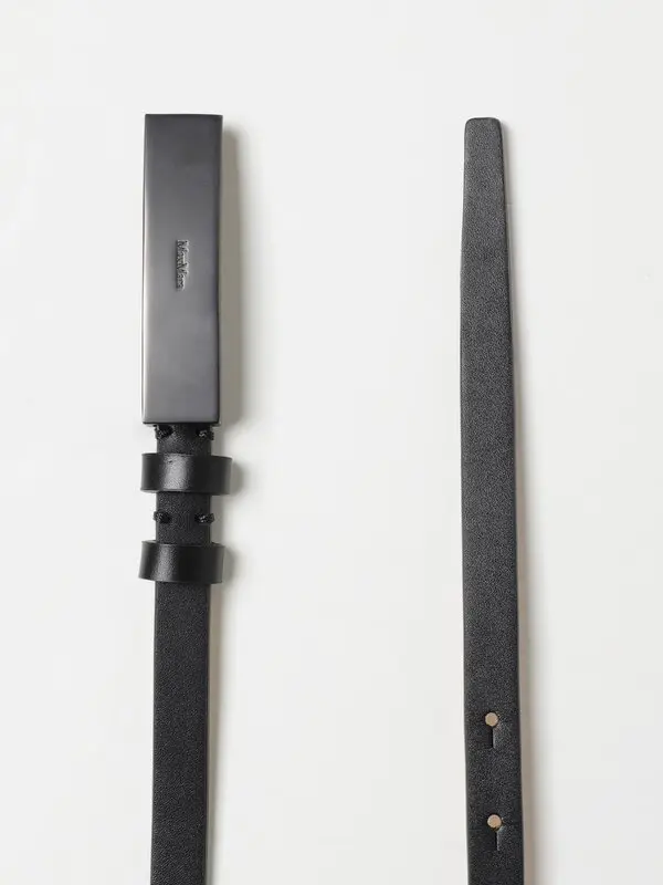 Max Mara Leather Belt - Black
