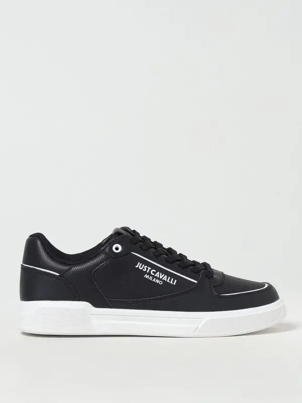 Just Cavalli Lace Up Sneakers - Black