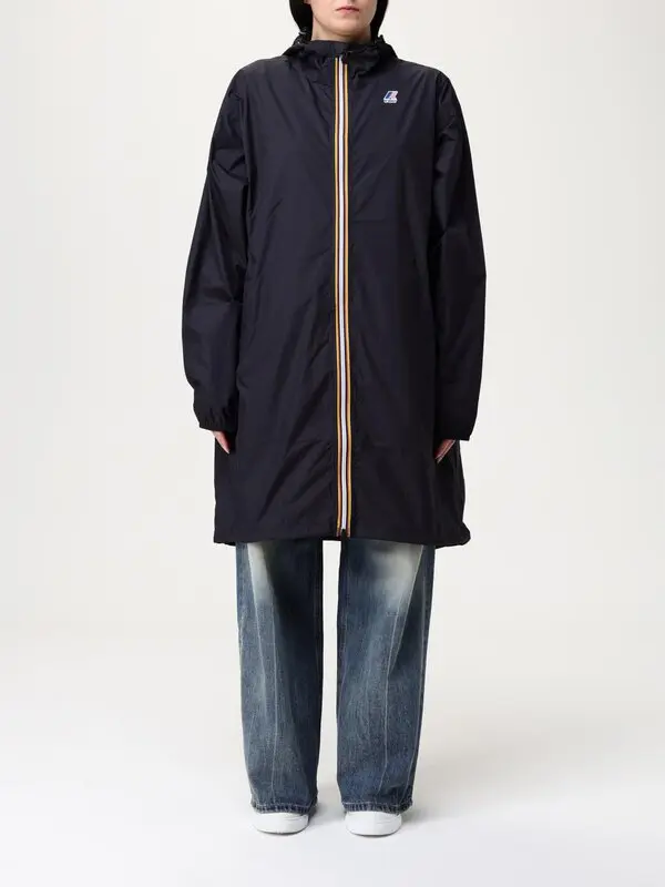 K-WAY Le Vrai 4.0 Eiffel East Technical Fabric Windbreaker - Black