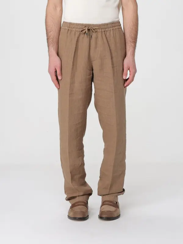 Boglioli Tailored Drawstring Trousers - Mud