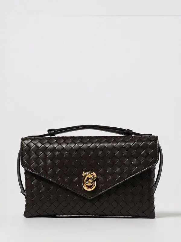 Bottega Veneta Small Knot Lock Top Handle Bag - Brown