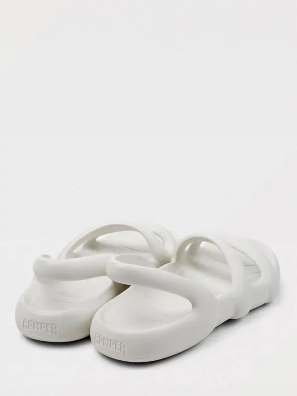 Camper Strappy Flat Sandals - White