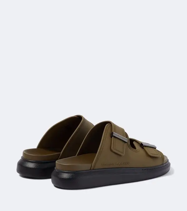 Alexander McQueen Hybrid Slides With Buckle Fastening - Green