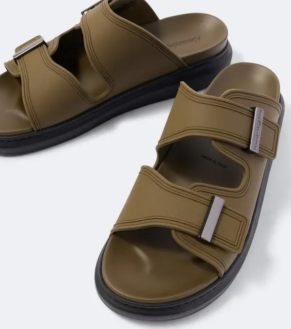 Alexander McQueen Hybrid Slides - Green