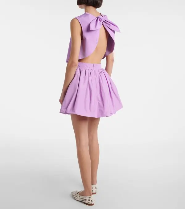 PATOU Sleeveless Faille Top - Purple
