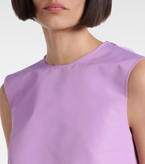 PATOU Sleeveless Faille Top - Purple