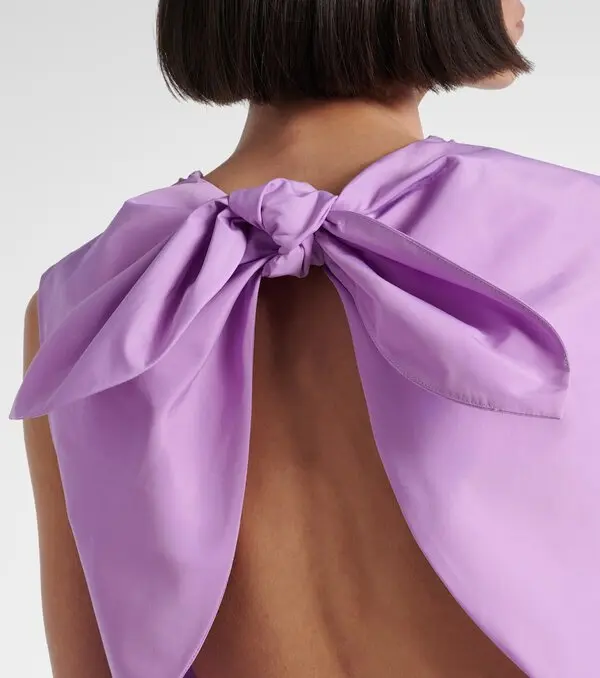 PATOU Sleeveless Faille Top - Purple