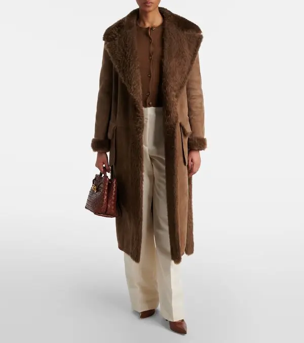 Ralph Lauren Wilmer Reversible Shearling Coat