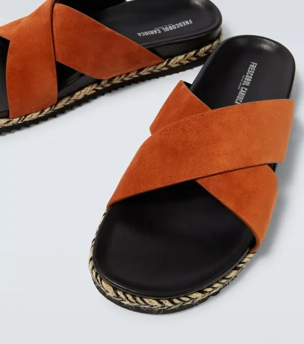 Frescobol Carioca Breno Suede Sandals