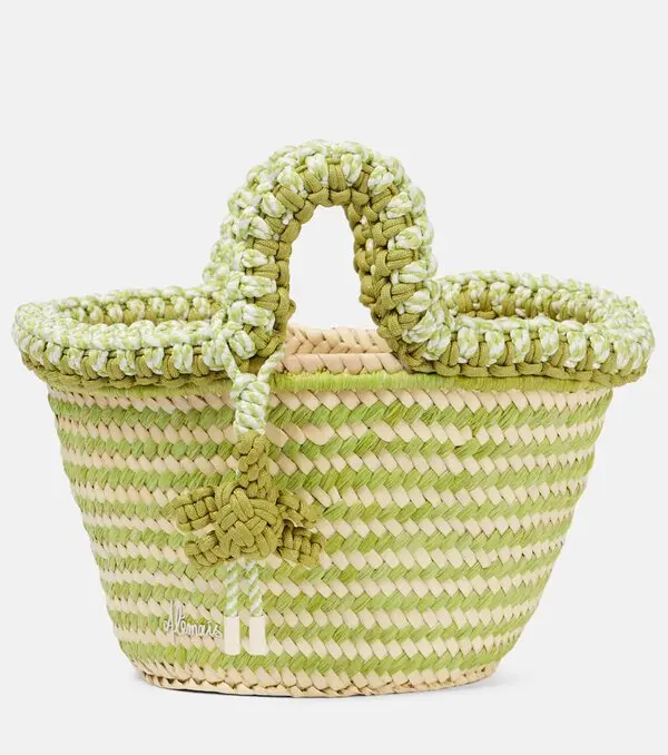 ALEMAIS Alémais Dee Dee Small Raffia Tote Bag