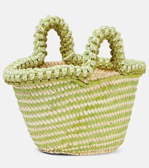 ALEMAIS Alémais Dee Dee Small Raffia Tote Bag