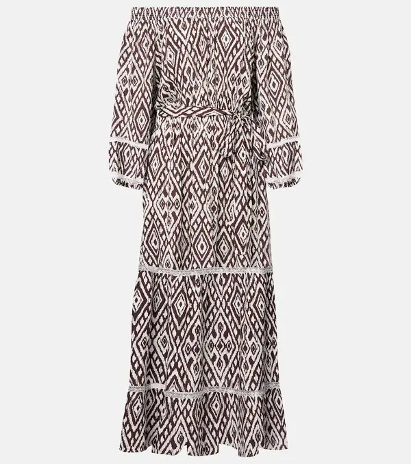 Melissa Odabash Eclipse Printed Midi Dress - Blue
