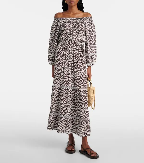 Melissa Odabash Eclipse Printed Midi Dress