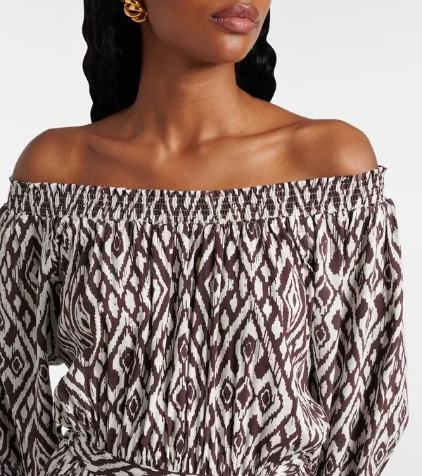 Melissa Odabash Eclipse Printed Midi Dress