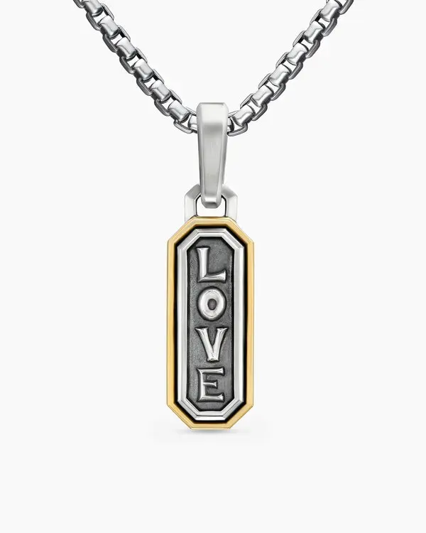 David Yurman Love Amulet - Sterling Silver/14k Yellow Gold