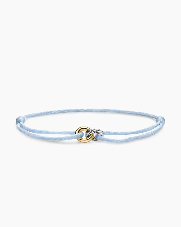 David Yurman Sculpted Cable Linked Cord Bracelet - Baby Blue