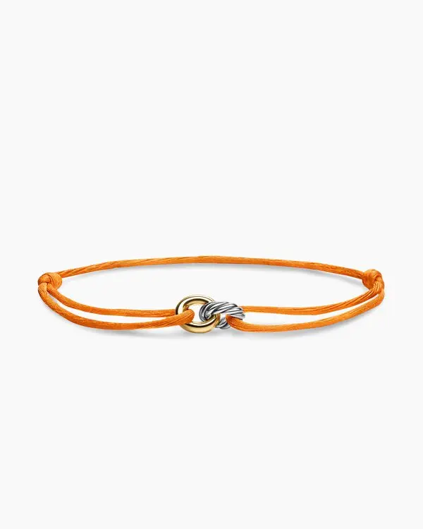 David Yurman Sculpted Cable Linked Cord Bracelet - Orange