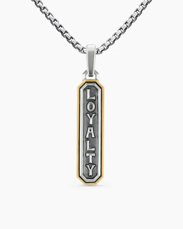 David Yurman Loyalty Amulet - Sterling Silver/14k Yellow Gold