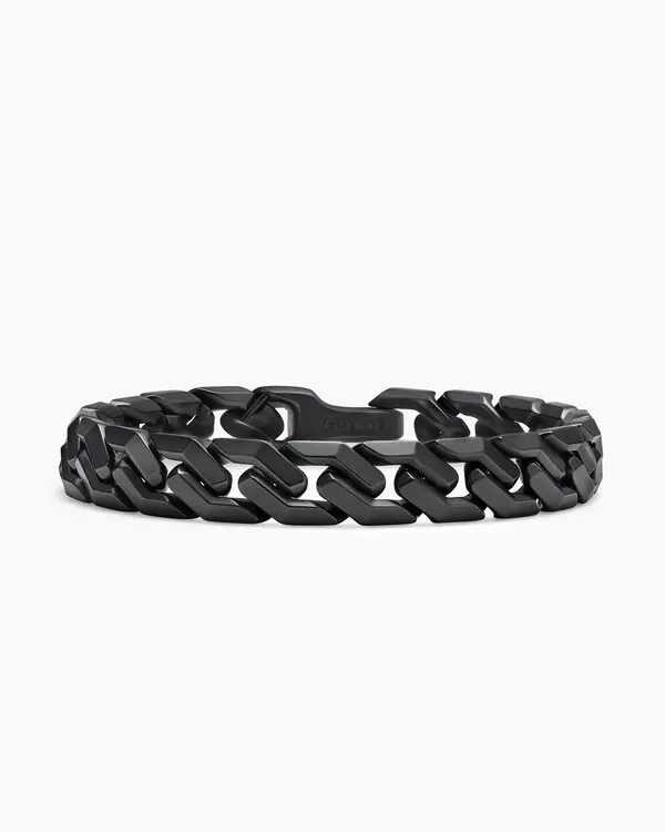 David Yurman Curb Chain Bracelet - Black Titanium