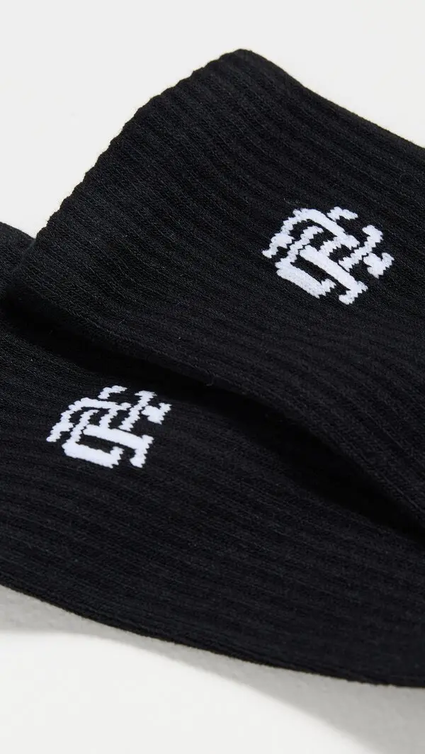 Reigning Champ Classic Mid Crew Socks Pack Of 3