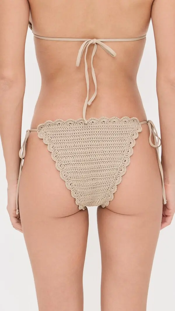 Beach Riot Soleil Crochet Bikini Bottoms - Tan