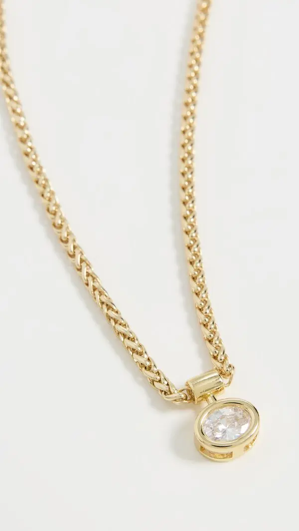 Shashi Bezel Solitaire Olympia Necklace
