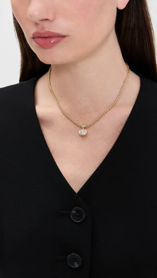 Shashi Bezel Solitaire Olympia Necklace