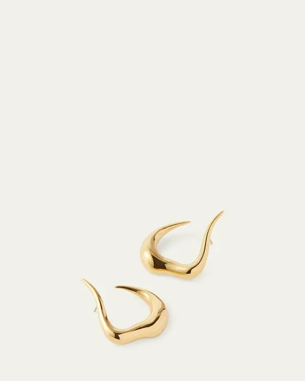 Fernando Jorge 18k Yellow Gold Bold Stream Open Hoop Earrings