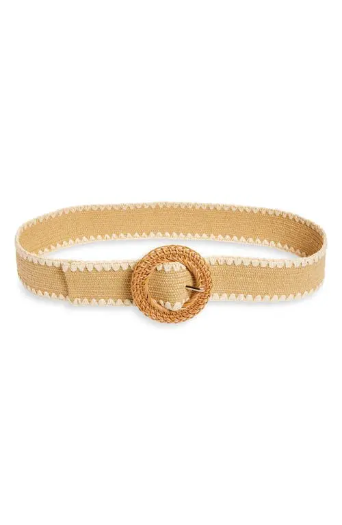 Treasure & Bond Stretch Woven Belt - Tan