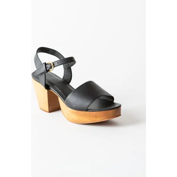 FORTRESS Hannah Platform Clog Sandal - Black